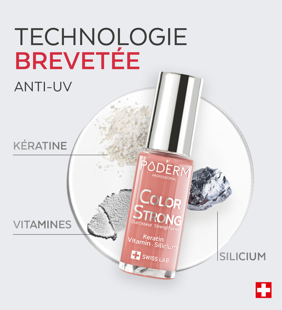 Vernis durcisseur - Color strong - Corail light | Poderm® – PODERM®