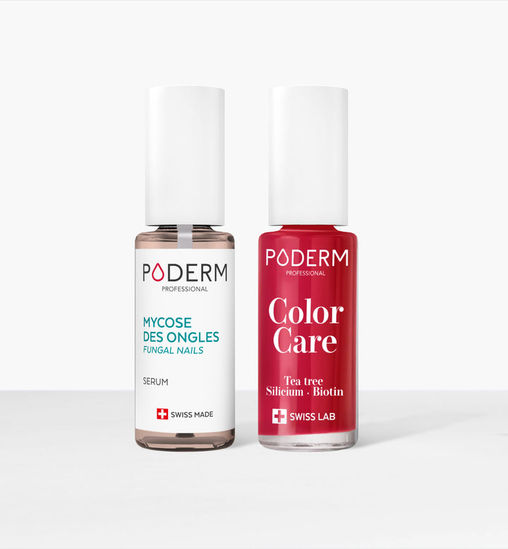 Vernis Color care - ongles abîmés - Rouge Allure | Poderm® – PODERM®