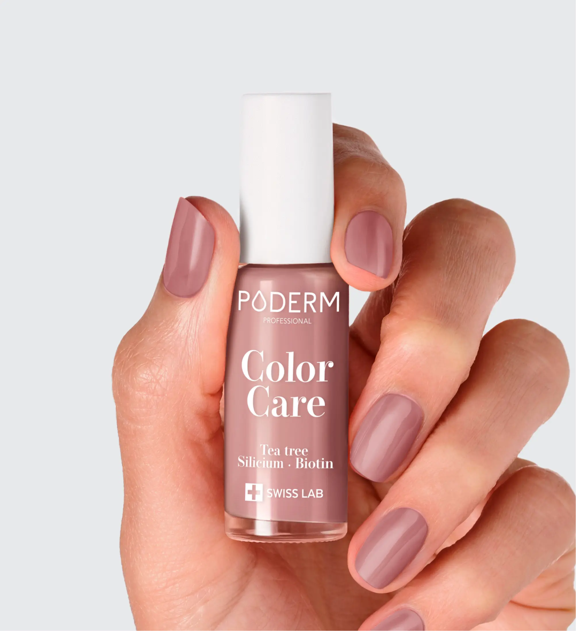 Vernis Color care - ongles abîmés - Parme | Poderm® – PODERM®