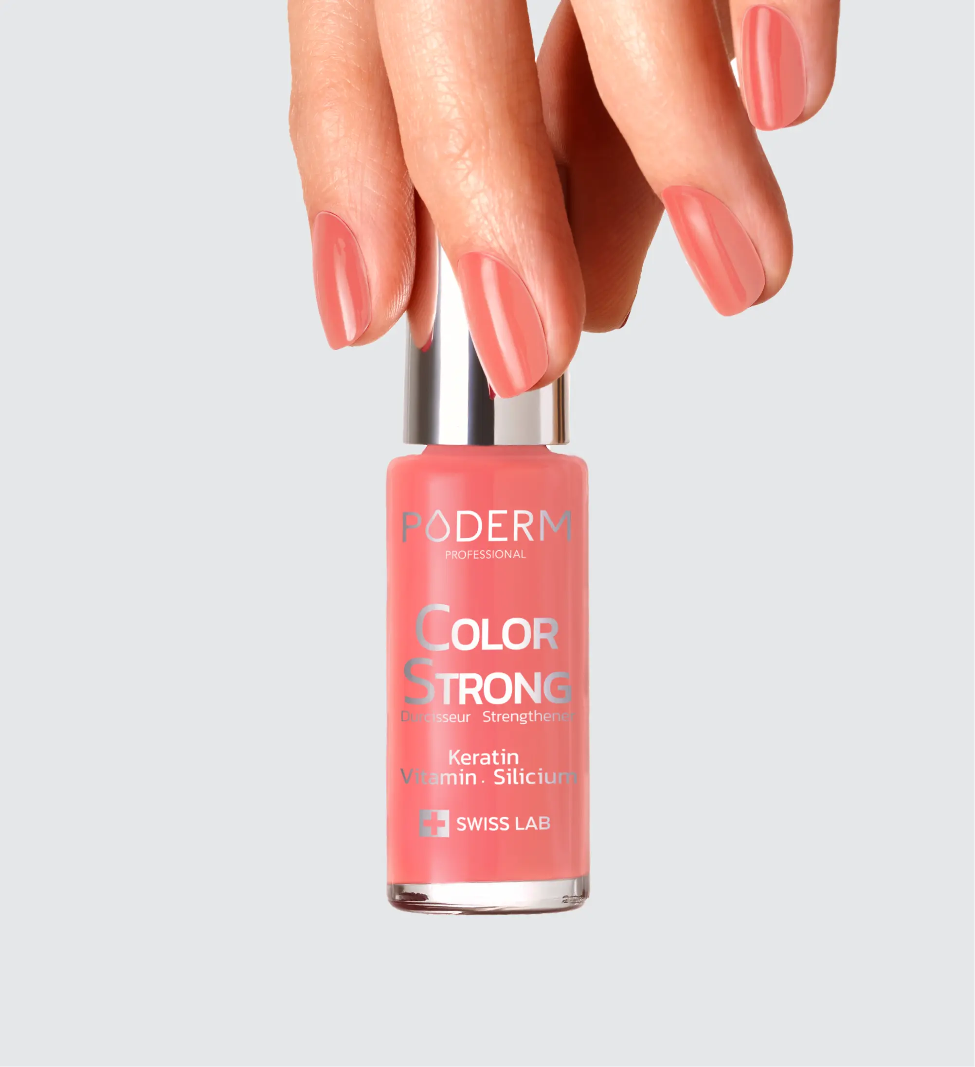Vernis durcisseur - Color strong - Corail light | Poderm® – PODERM®