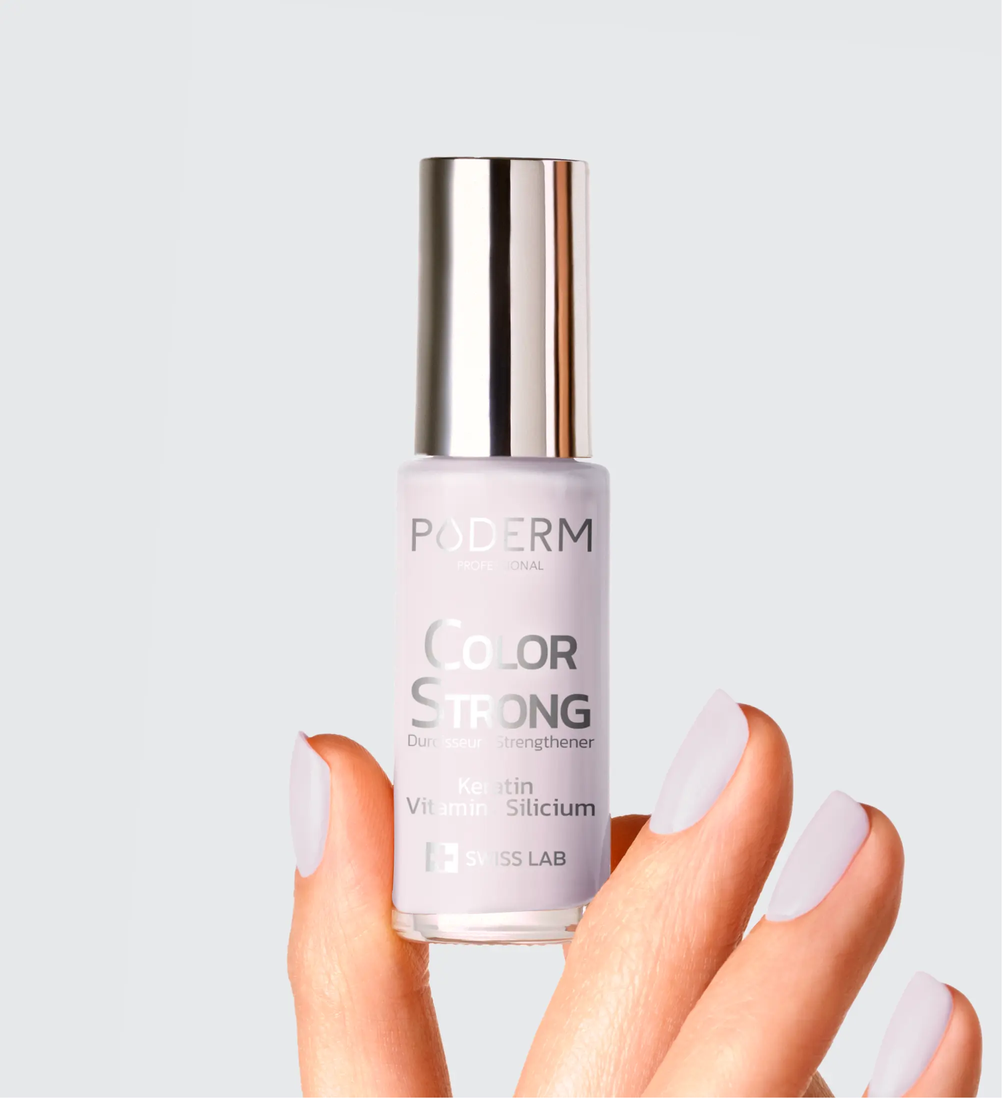 Nail polish hardener - Color strong - Nude cashmere | Poderm® – PODERM®